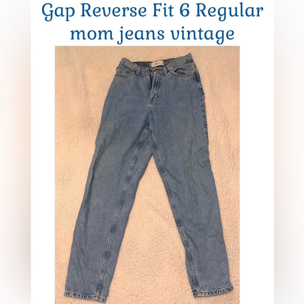 Gap Reverse Fit 6 Regular Mom Jeans Vintage 1980’s Hi… - Gem